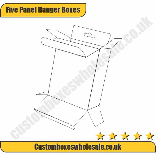 Get Five Panel Hanger Boxes | Custom 5 Panel Boxes