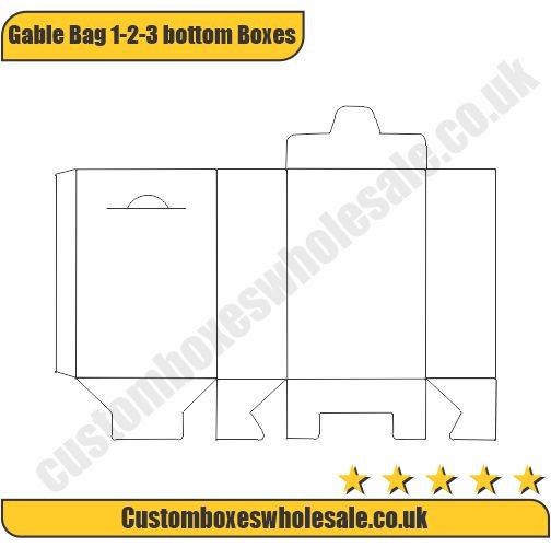 Gable Bag 1-2-3 Bottom Boxes | Cheap Custom Packaging Box